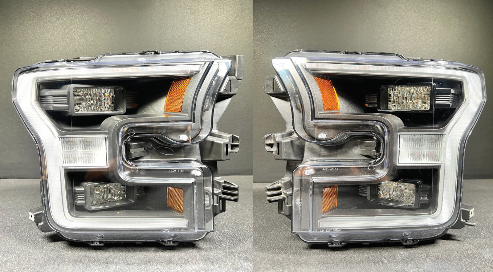 2015-2020 FORD F-150 OEM Genuine Black RAPTOR Headlamps LED - PAIR-